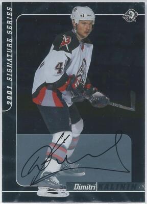 2000-01 Be a Player Signature Series DIMITRI KALININ Autograph Buffalo ...