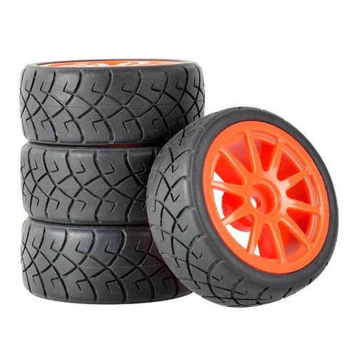 1/10 Onroad Touring Rc Car Wheels & Rubber Tires Set for Hpi Rs4 ...