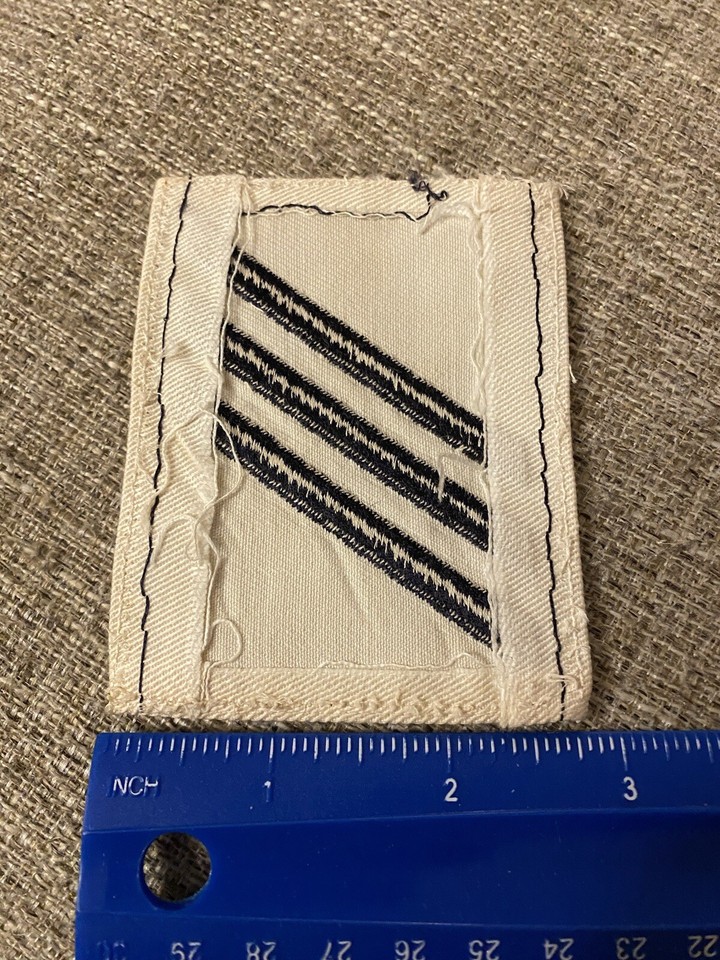 US Navy Non Rated Stripes Seaman Black White USN Uniform Patch | eBay