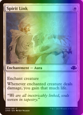 MTG Magic the Gathering Spirit Link (29/520) Dominaria Remastered LP ...
