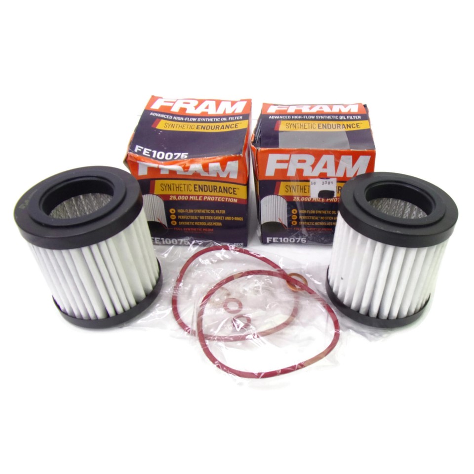 Lot Of 2 FRAM FE10075 Engine Oil Filters Synthetic Endurance 25,000 ...