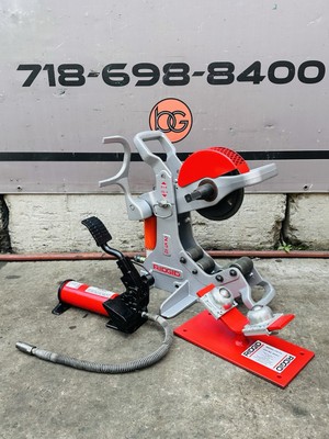 Ridgid 258 Power Pipe Cutter 2-1/2-8” w/ Hydraulic Pump + Roller ...