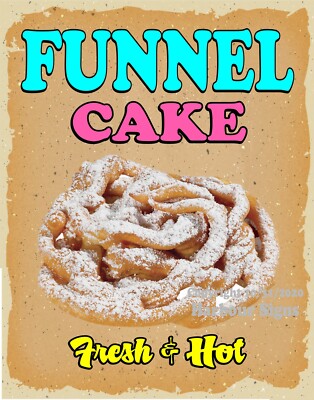 Funnel Cake DECAL (CHOOSE YOUR SIZE) Food Truck Concession Vinyl ...