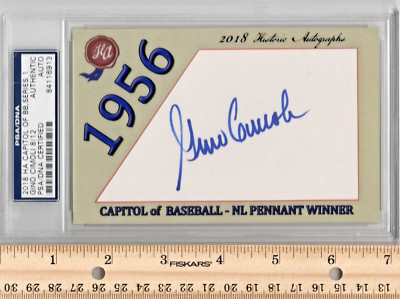 2018 PSA/DNA Gino Cimoli Historic Autographs Cap BB Series 1 Signed ...