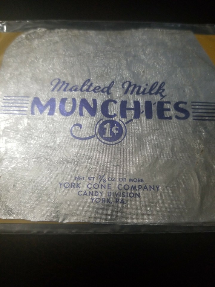 Rare York Pa Pre Peppermint Patty Cone Co. Malted Milk Munchies 1c ...