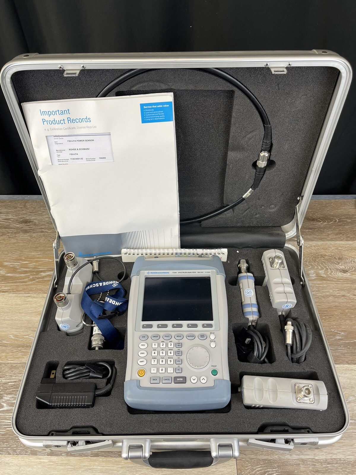 Rohde & Schwarz FSH6 100kHz 6GHz Handheld Spectrum Analyzer w/ FSH-Z1 ...