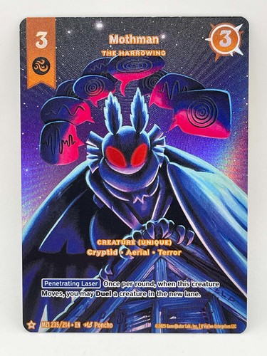 Mothman The Harrowing Hidden Rare Metazoo 2025 Base Set MZ1 235/214 Alt ...