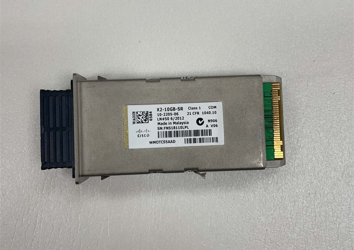 Cisco x2-10gb-sr 10GBASE X2 Modules Data Sheet | eBay