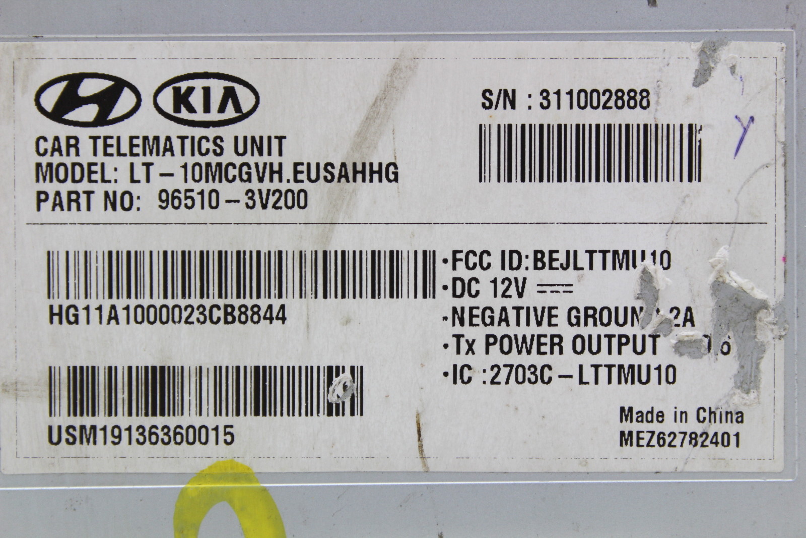 14 Azera 96510-3V200 MTS Bluelink Mobile Telematics Communication ...