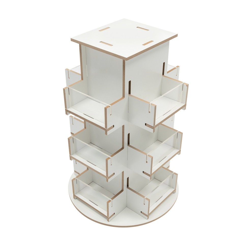 360 Rotating Card Display Rack For Cards Stickers 3-tier Card Display ...