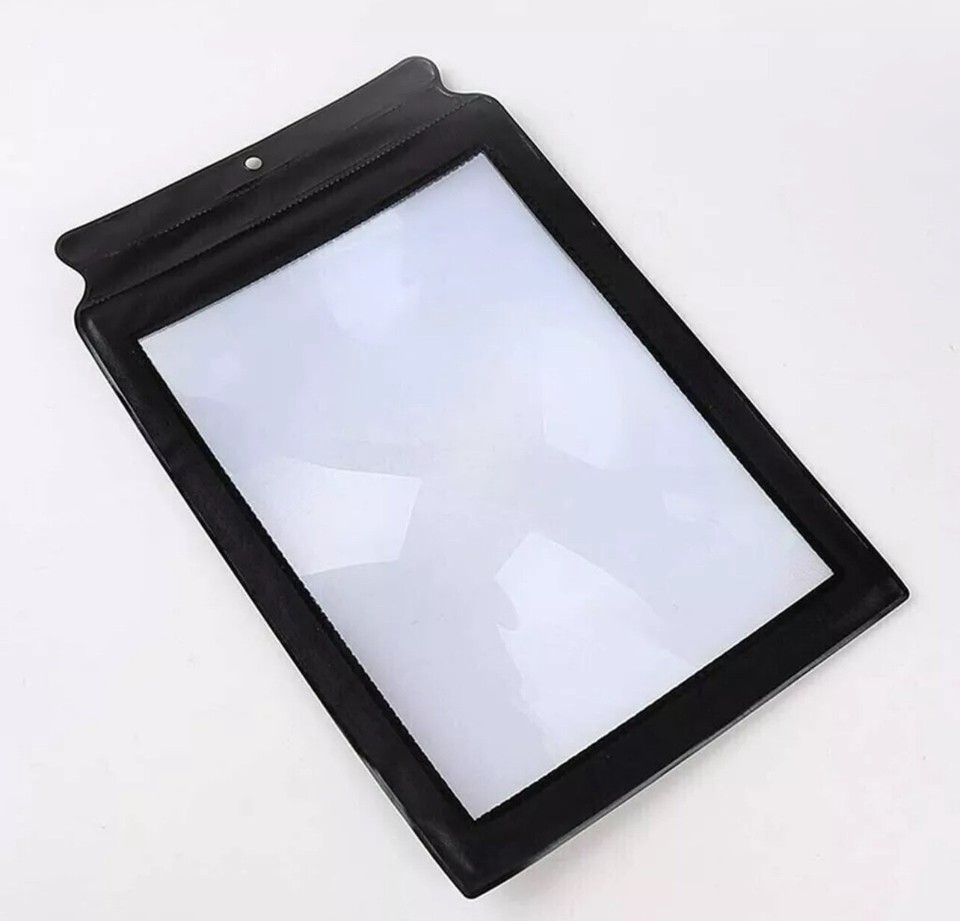 DELUXE A4 FULL PAGE MAGNIFYING SHEET LARGE MAGNIFYING GLASS READING ...