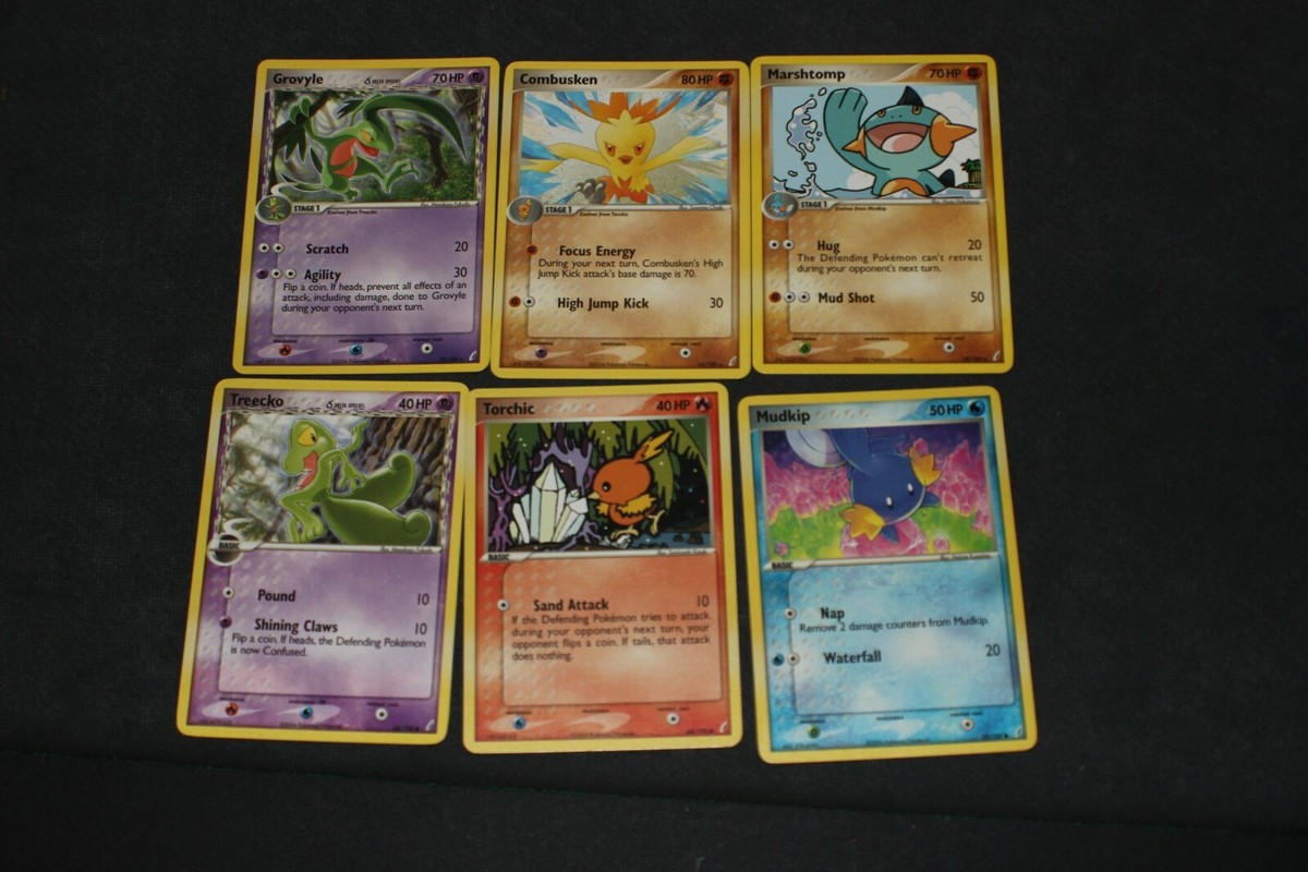 Treecko Torchic Mudkip Evolutions