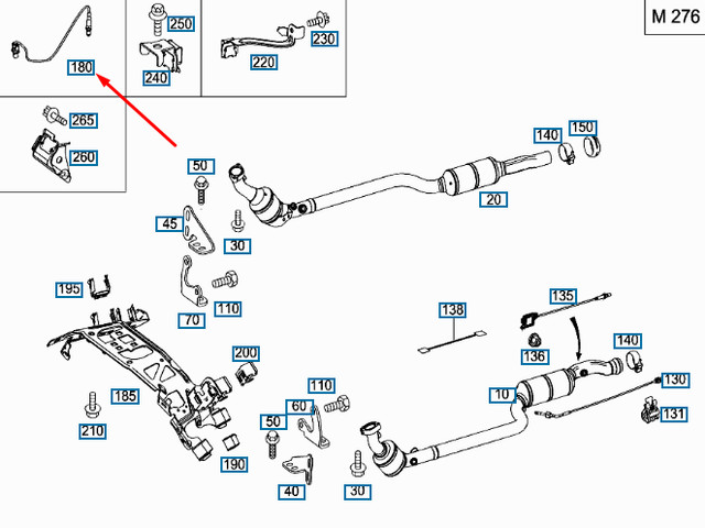 Mercedes-Benz CLS C218 Right Lambda Probe Sensor A0085426118 OEM for ...