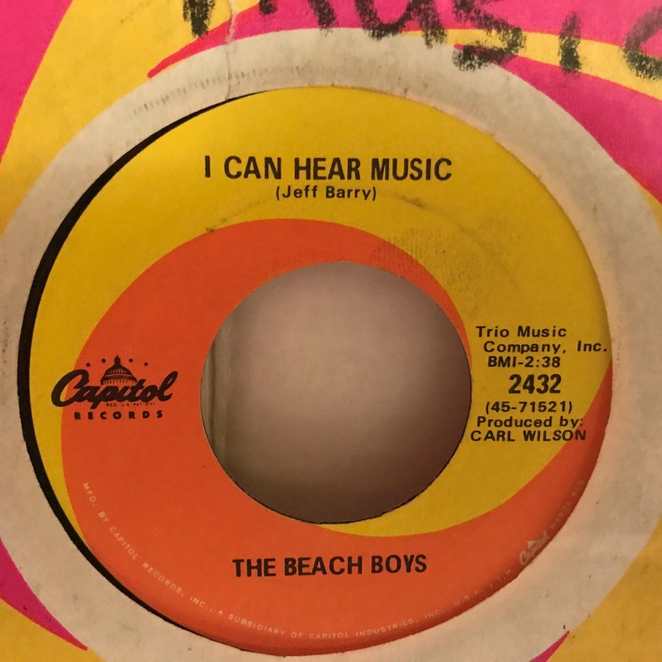 THE BEACH BOYS 45 SINGLE, I CAN HEAR MUSIC / ALL I WANT TO DO | eBay