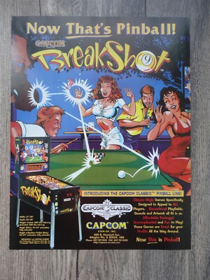 Breakshot Pinball Machine Flyer / Original Brochure | eBay
