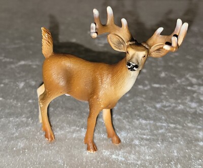 Schleich Retired 2002 White Tail Deer Buck 10 Point Antlers Wildlife ...