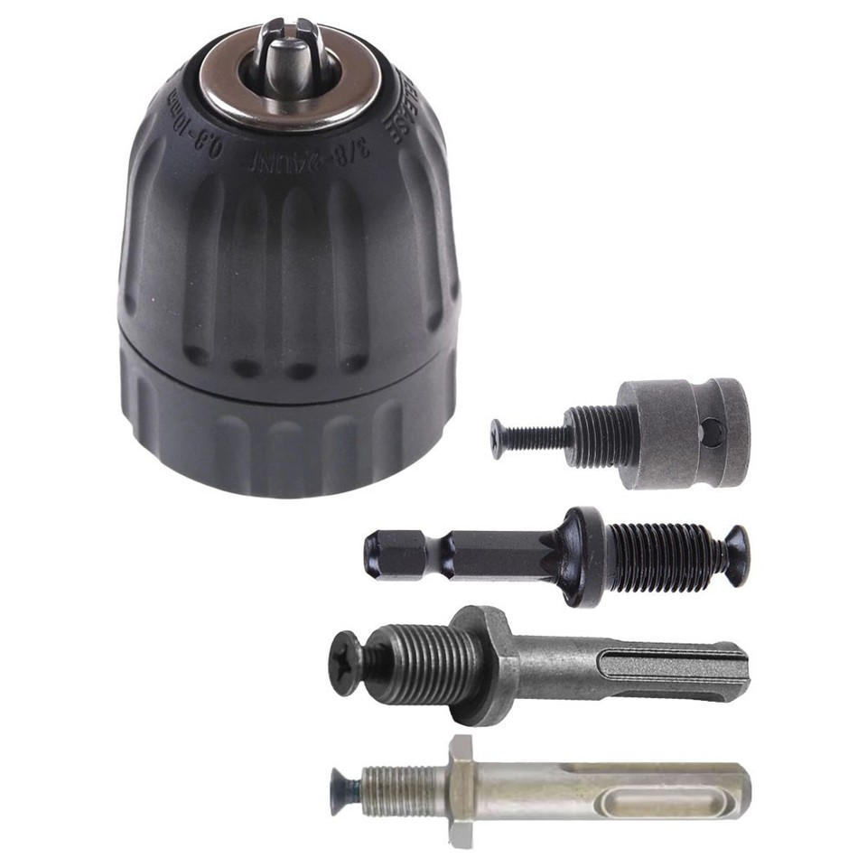 Precision Drill Adapter Black Reverse Thread Conversion Tool Round ...