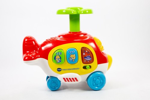 Early Learning VTech Push And Spin Helicopter Counting ABC Lights ...
