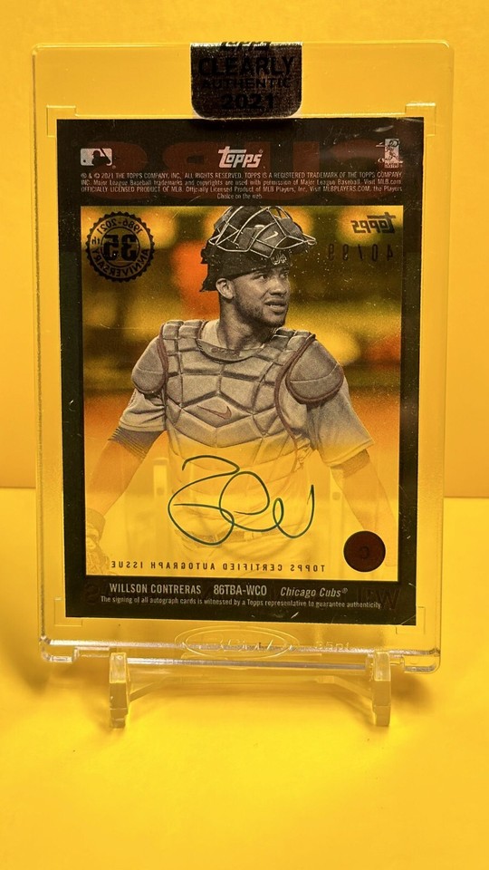 2022 Topps Clearly Authentic Autograph Willson Contreras 35 Anniversary ...