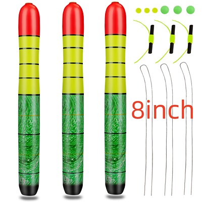 Fishing Floats Weighted Catfish Pole Floats High Visibility Wood Pole ...