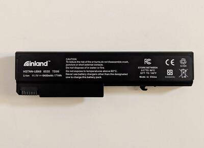 Inland HSTNN-UB68 6535 TD06 HP Elitebook Replacement Laptop Battery ...
