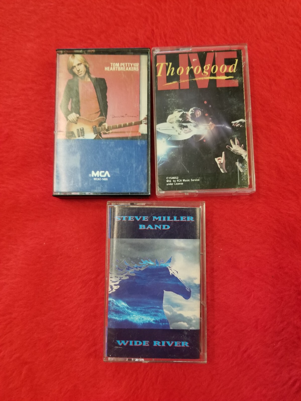 Lot Of 3 Rock Cassette tape Steve Miller Tom Petty George Thurogood | eBay