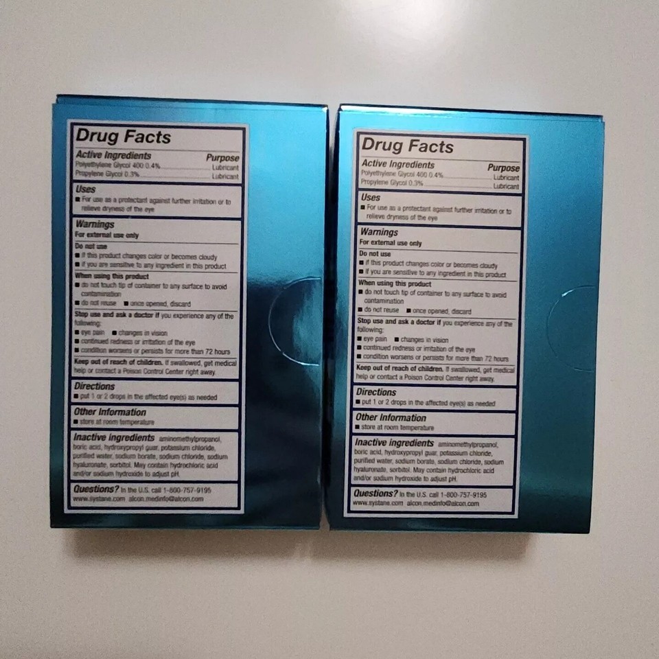 Systane Lubricant Eye Drops Hydration PF Dry Relief 30Ct x2 Exp 2026+ | eBay