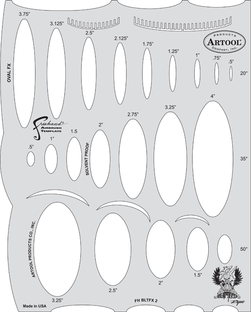 Stencil aerografo ARTOOL Ryno Blasted by Ryan Templeton - SCEGLI IL TUO ...