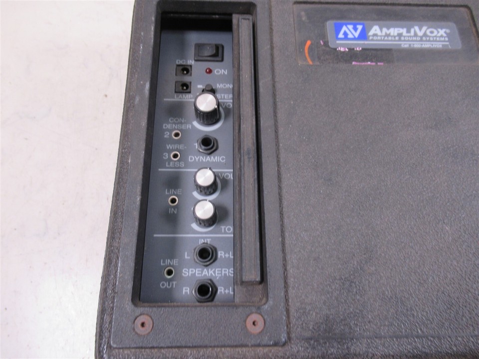 AV AmpliVox Portable Sound System SW222 Amplifier & S-1600T Wireless ...