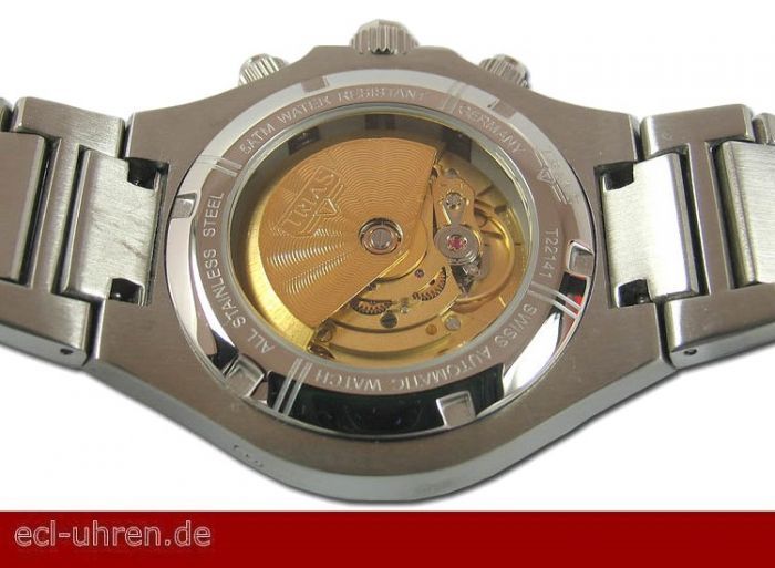 Trias Automatic Watch Intermezzo Swiss Eta 2836 Mens Stainless Steel ...