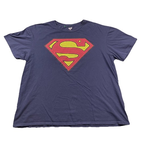 Dc Universe Superman Chest Graphic Logo Blue S/S T Shirt Size 2XL(50/52 ...
