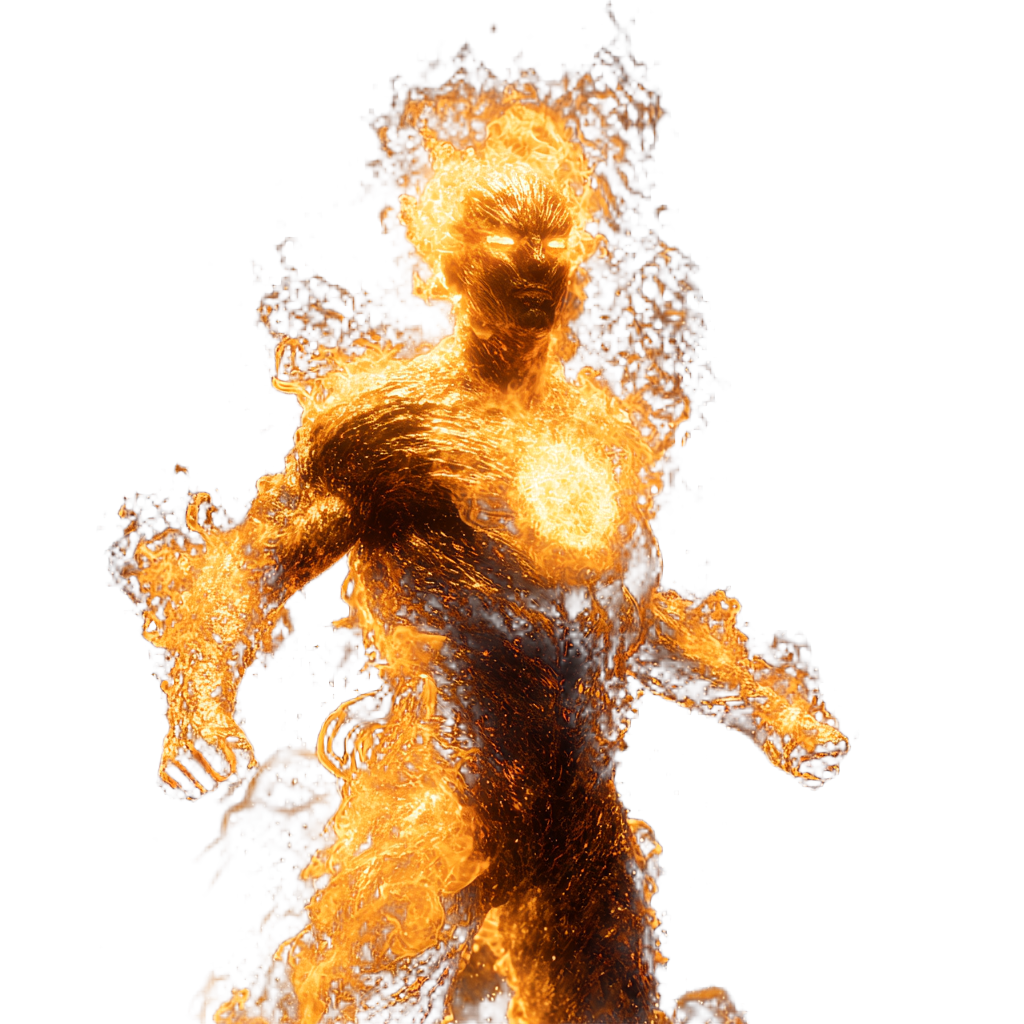 Human Torch Supernova Vinyl Car Decal Sticker – Waterproof & UV ...