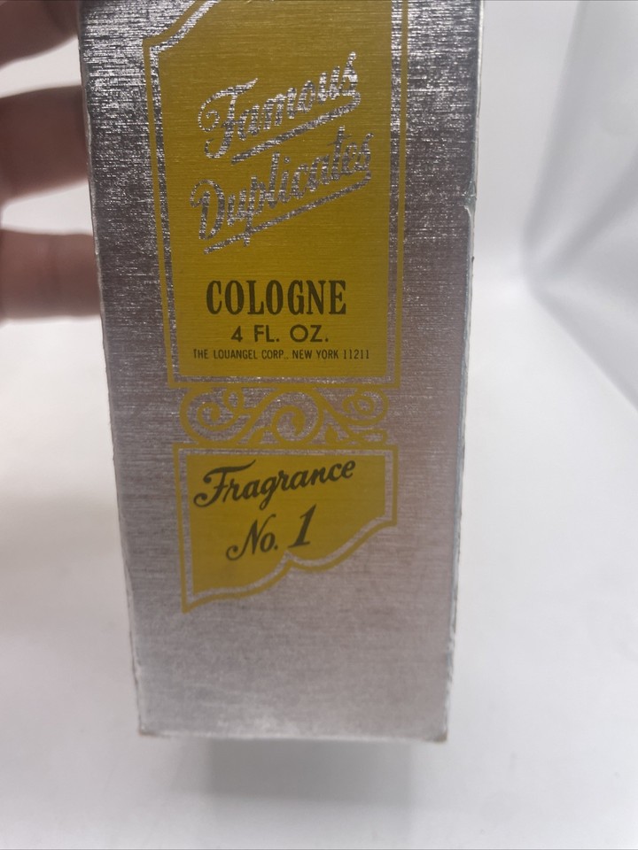 Vintage Famous Duplicates No 1 Cologne In Original Box Full Rare | eBay
