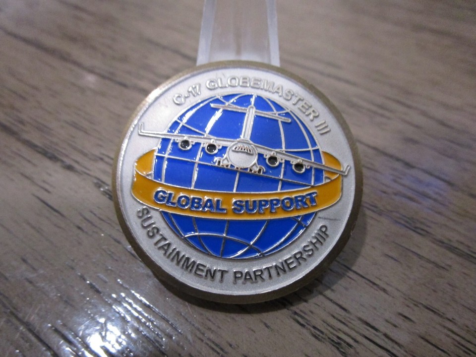 Boeing C -17 Globemaster Global Support Challenge Coin #726Q | eBay