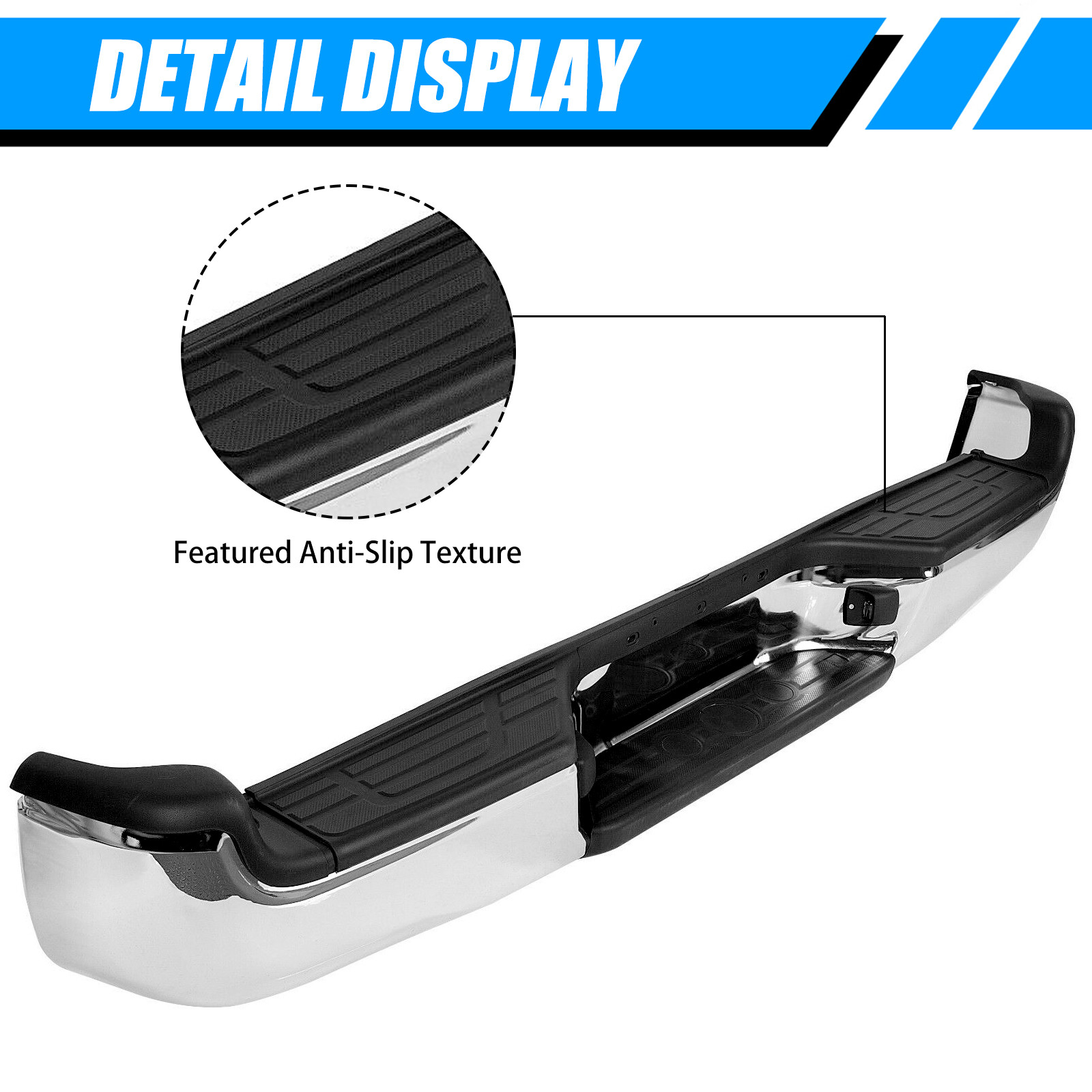 Rear Chrome Step Bumper Assembly For Toyota Tacoma 2005-2015 Pickup ...