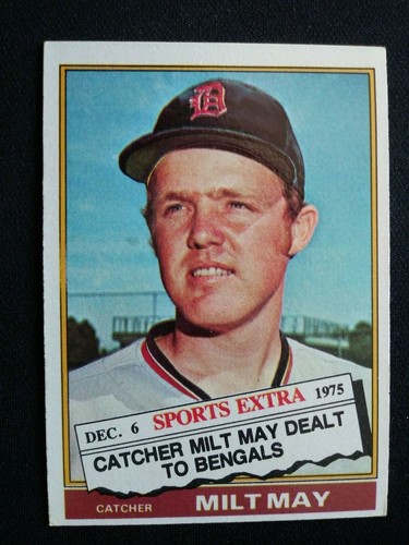1976 Topps "Traded" Baseball Card # 532T Milt May - Detroit Tigers | eBay