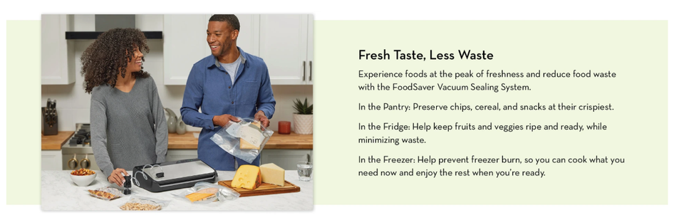 FoodSaver Vacuum Sealing System with Handheld Sealer Attachment FM2900 ...