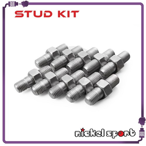 10 Sets M10x1.25 Stud 35mm & Nut DSM 1G EVO / Subaru WRX TD04L TD05 ...