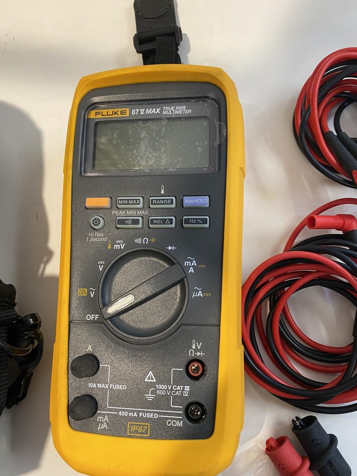 Fluke 87VMAX Industrial True RMS Heavy Duty Mulitmeter 95969926287 | eBay