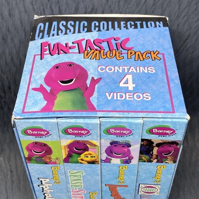 Barney Fun-Tastic Value Pack VHS Set Of 4 Alphabet Zoo