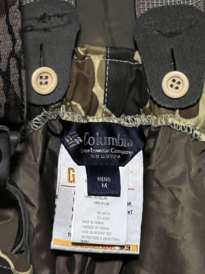 Vintage Columbia Gortex Duck Camo Thinsulate Jacket Pants Gloves Set ...