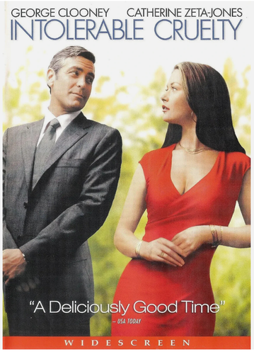 Intolerable Cruelty DVD Video Movie George Clooney Comedy Romance | eBay