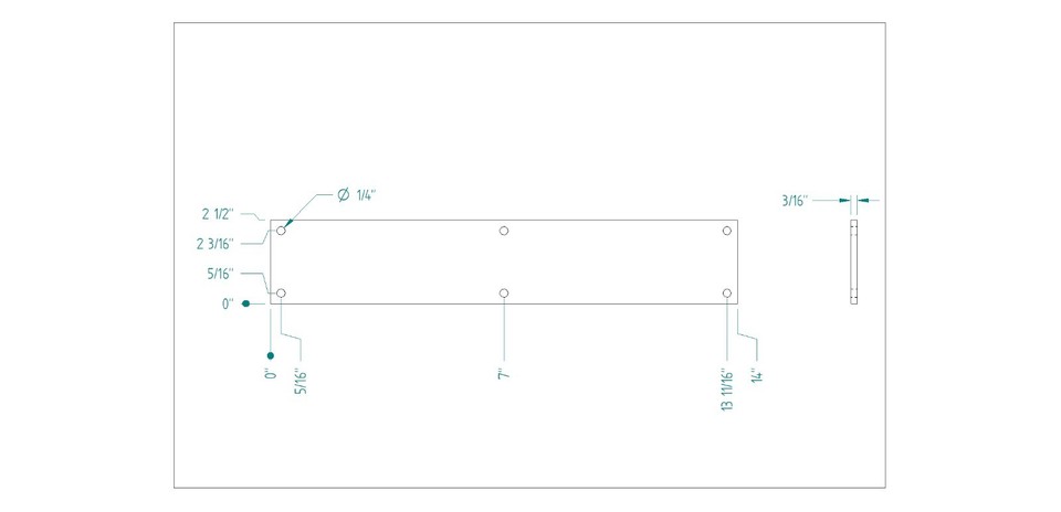 Lexan Panel, Pre-Drilled Mounting, 3/16" Thick X 14" X 2 1/2" Clear (5 ...