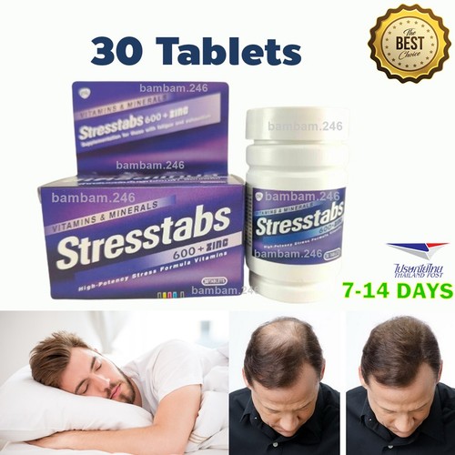 30 Tablets Stresstabs Men Multivitamins & Minerals 600 + Zinc High ...