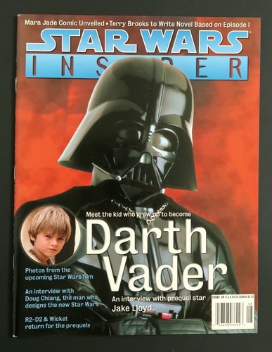 STAR WARS Insider Magazine #39 August September 1998 DARTH VADER ...