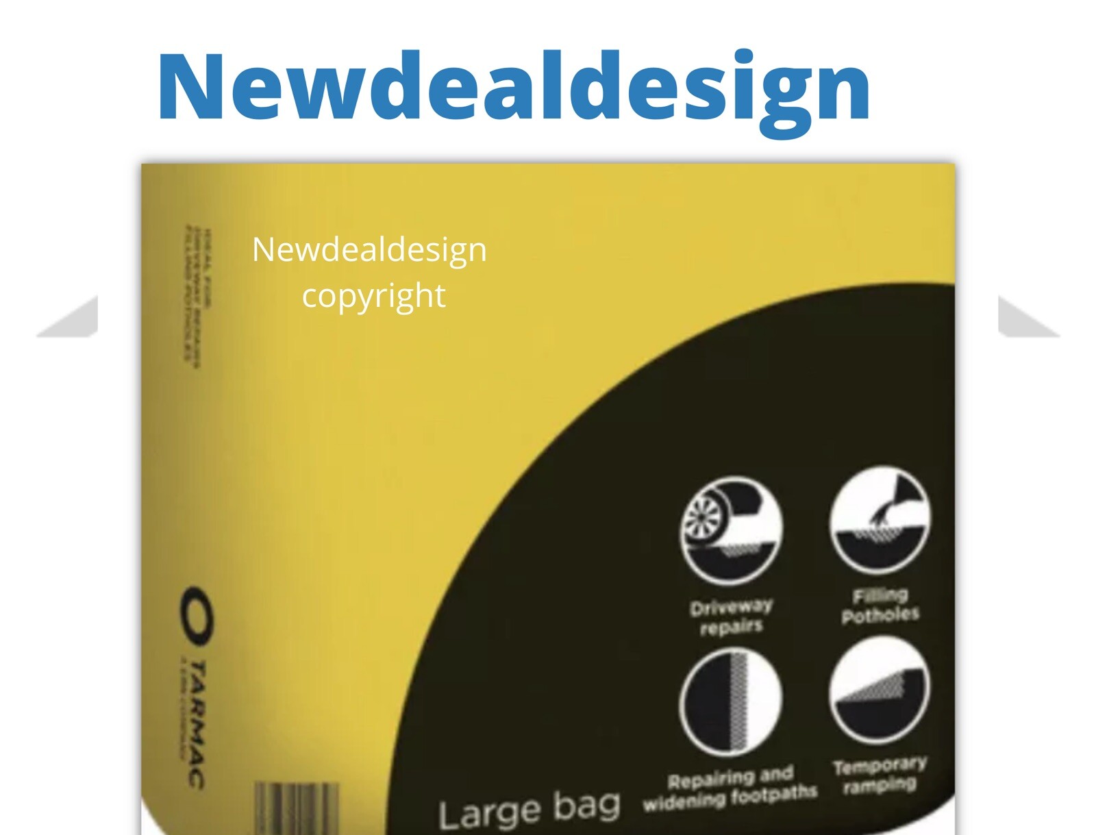 X2 25KG TARMAC COLD LAY MACADAM ASPHALT POT HOLE REPAIR ROAD PATH CAR ...