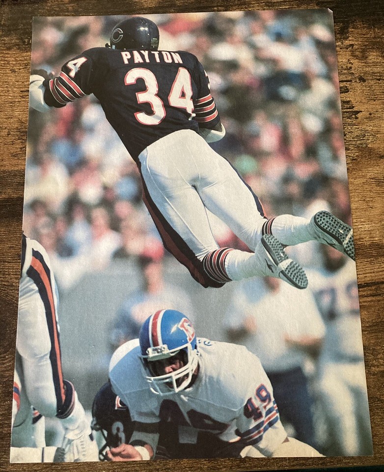 1986 vtg original magazine photo walter payton sweetness #34 bears | eBay