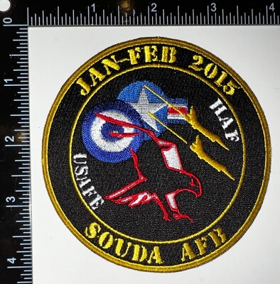 USAF USAFE TDY HAF Greece Souda AFB Jan Feb 2015 Patch | eBay