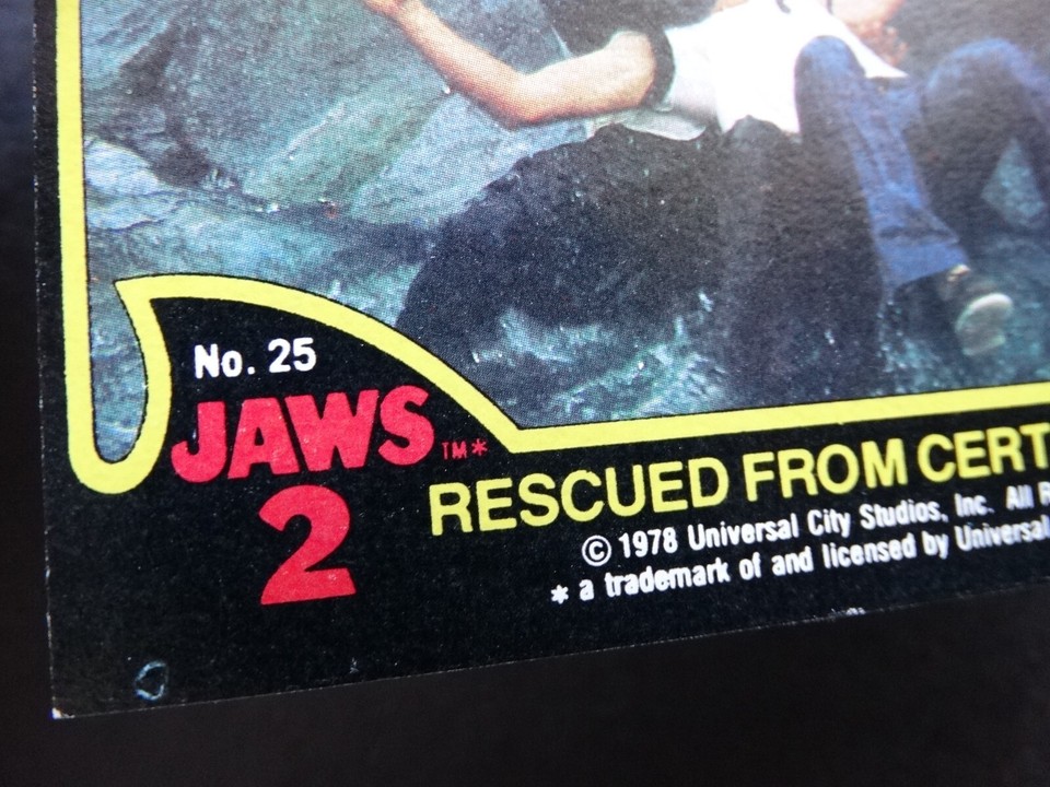 1978 Topps Jaws 2 Shark Movie Trading Card Complete Your Set You U Pick ...