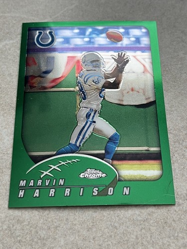 2002 Topps Chrome Green Marvin Harrison #41 NFL Indianapolis Colts | eBay